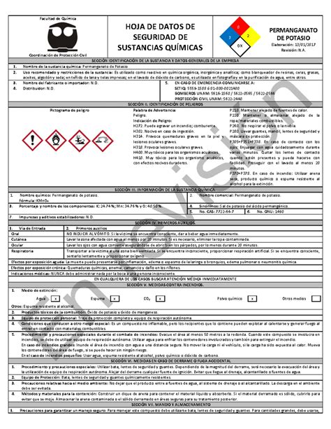 Hoja De Seguridad Diesel Diésel Hds Pemex Tri Sac Núm Versión 1