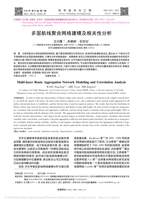 Pdf Multi Layer Route Aggregation Network Modeling And Correlation Analysis