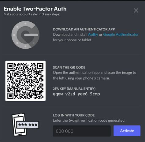 how to set up discord two factor authentication on a new phone apps uk 📱