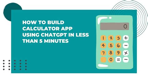 Calculator App Using Chatgpt In Less Than 5 Minutes Openai Chatgpt Youtube