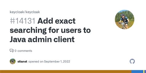 Add Exact Searching For Users To Java Admin Client · Issue 14131