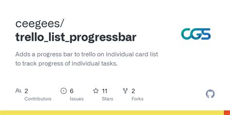GitHub Ceegees Trello List Progressbar Adds A Progress Bar To Trello On Individual Card List