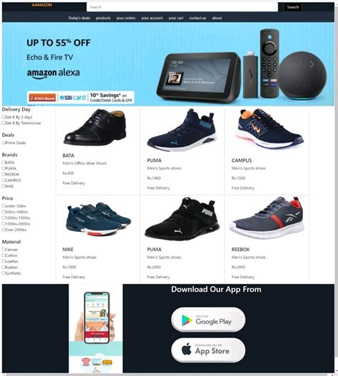 Yash Shah On Linkedin I Made An Amazon Ui Using Htmlcssbootstrap Ide Used Vs Code Github