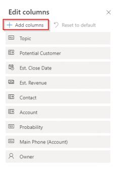 How To Change Columns And Filters On Views In Microsoft D