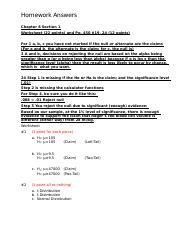 Homework For Chapter Section Answer Key Docx Homework Answers Chapter Section