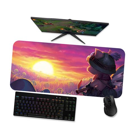 Mouse Pad Teemo 1 Lol League Of Legends Mousepad Gamer 90x40 80x40 60x40 70x30 Shopee Brasil