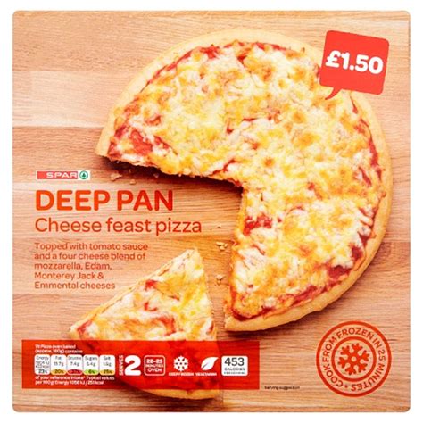 Spar Deep Pan Cheese Feast Pizza 391g Spar