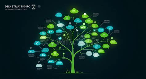 A Digital Illustration Of A Tree Structured As An Infographic The Tree