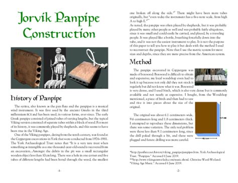 Pdf Jorvik Panpipe Construction History Of Panpipe