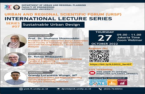 International Lecture Series 2022 Series 07 Sustainable Urban Design
