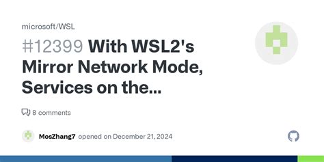 With Wsl2s Mirror Network Mode Services On The Windows Host Are Inaccessible But The Reverse