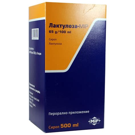 Лактулоза Mip сироп 65 G 100 Ml X500 Ml Аптеки 36 6