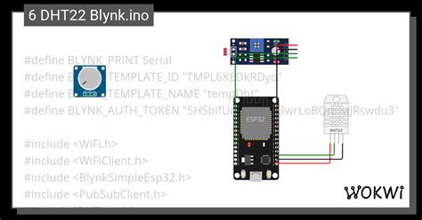 Dht Sensor In Blynk Copy 2 Wokwi ESP32 STM32 Arduino Simulator