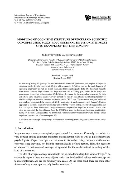 [pdf] modeling of cognitive structure of uncertain scientific concepts