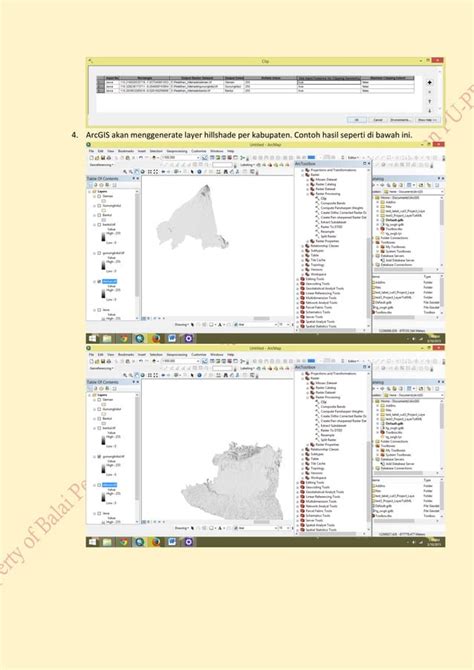Tiga Cara Memotong File Raster Sesuai Batas Polygon Menggunakan Arcgis
