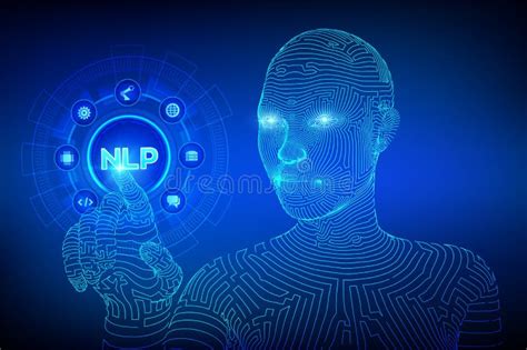 NLP Natural Language Processing Cognitive Computing Technology Concept On Virtual Screen