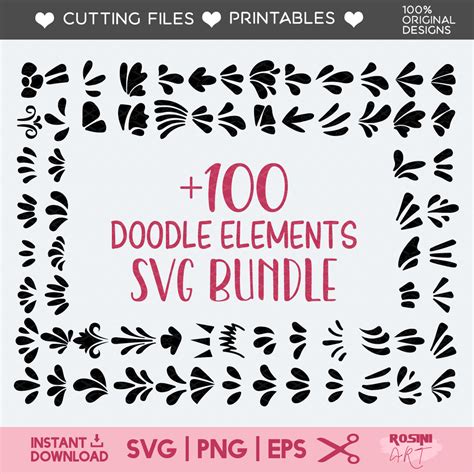 100 Accent Element Svg Bundle Accent Clipart Svg Design Etsy Australia