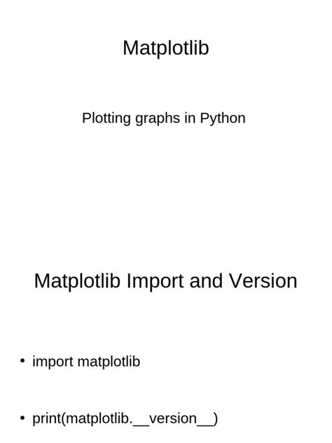 Matplotlib In Python Pdf