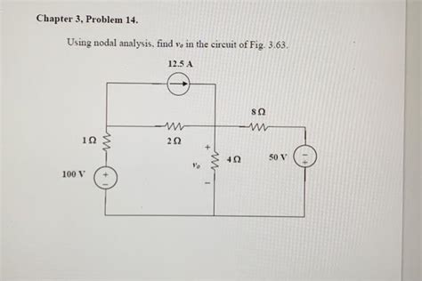 Solved Using Nodal Analysis Find Vo In The Circuit Of Fig Chegg Com