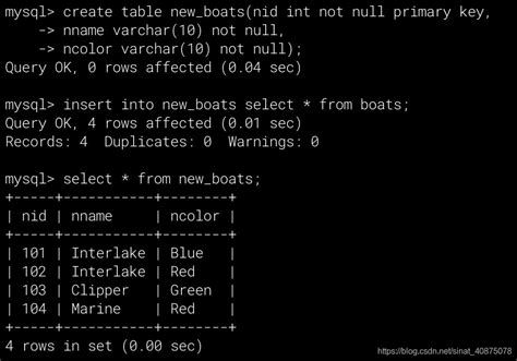 实验1：mysql—数据库定义和操作语言 Csdn博客