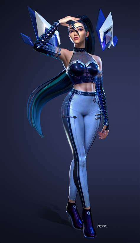 Artstation Kda Kaisa Fan Art Leandro Sakami Fan Art Kda Kai