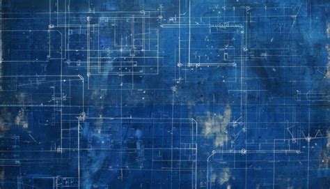 Abstract Blueprint Background Texture Engineering Drawing Parts For