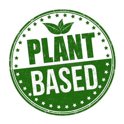Selo De Borracha De Moagem à Base De Plantas Ilustração Do Vetor