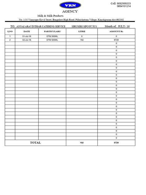 Annai Catering Siruseri Sipcot Tcs Pdf