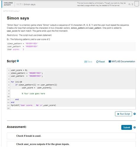 Solved Challenge Activity 11 7 1 Simon Says This Tool Is