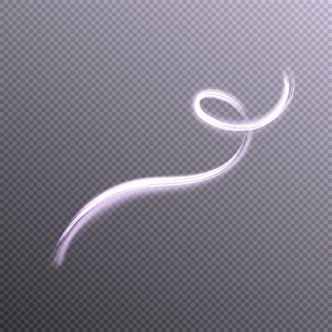 Premium Vector Futuristic Light Effect Curve Light Blue Line Effect Vector