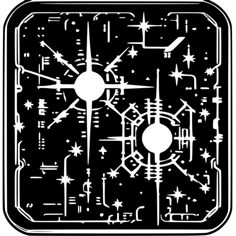 Svg For Electrical Pcb Traces That Are Also Stars In Space Ai