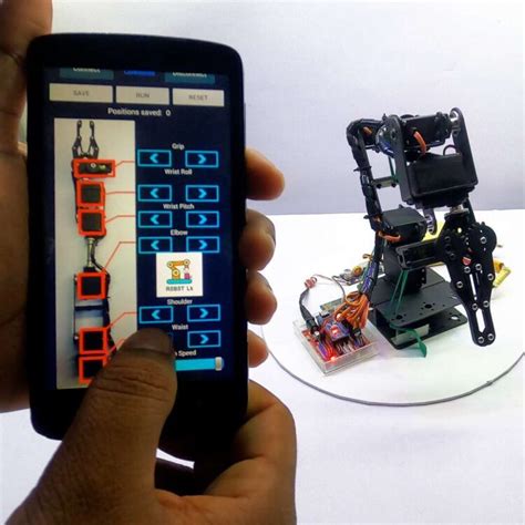 Build A 6dof Arduino Bluetooth Controlled Robot Arm Mg996r Mit App