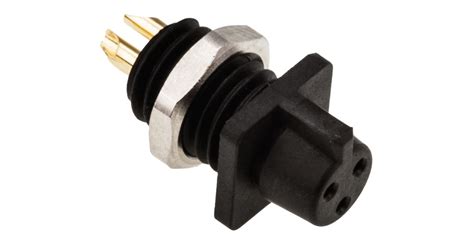 Binder Panel Mount Connector 3 Contacts Subminiature Connector Socket Rs Components Indonesia