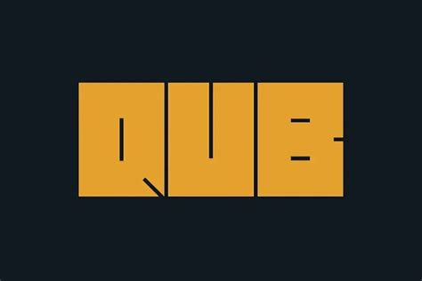 Qub Font Free Download And Preview Deefont