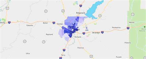 General Jackson Ms Zip Code Map