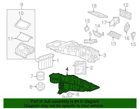 2003 2007 Gm Hvac Heater Air Conditioning Evaporator And Blower Module 89023357 Capital