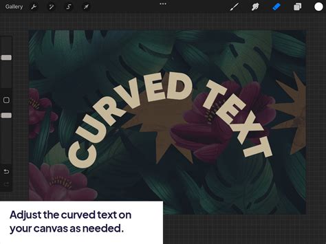 How To Curve Text In Procreate Best Way Brush Galaxy