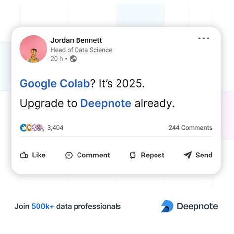 Deepnote Analytics And Data Science Notebook For Teams Deepnote