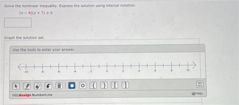 Solved Solve The Nonlinear Inequality Express The Solution