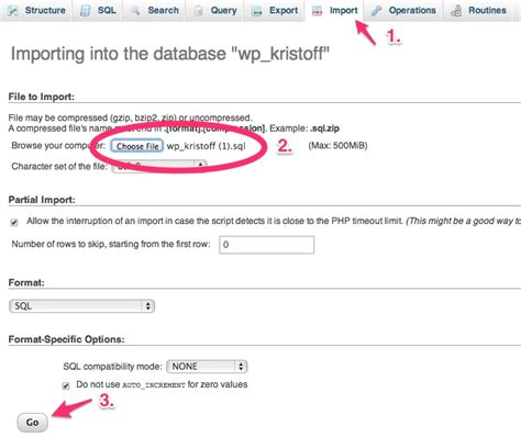 wordpress import database [2025] how to migrate wordpress site