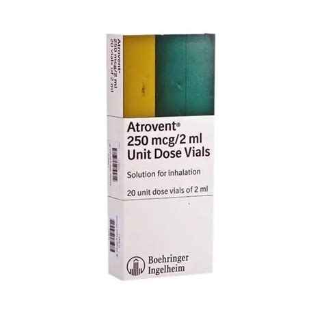Atrovent 250 Mg Nebulising Solution 20 Nebules Nahdi