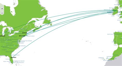 Aer Lingus Route Map United States