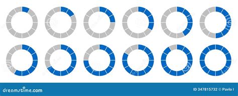 Segmented Circle Arrow Circular Arrow Icon Process Progres R Cartoon Vector Cartoondealer