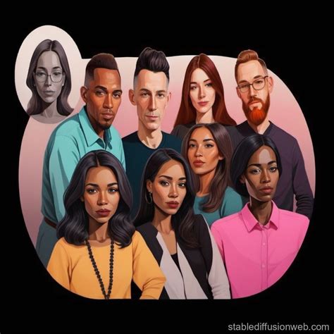 Convert Portraits To Bold Colored Graphic Cartoons Stable Diffusion