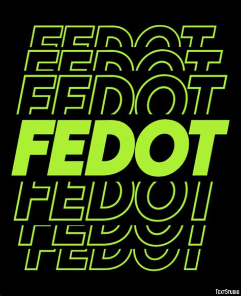 Fedot Текстовый эффект и дизайн логотипа Имя