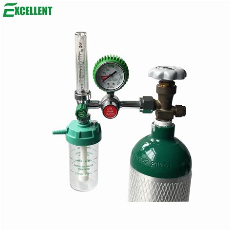 Brass Medical Oxygen Regulator With Humidifier For Oxygen Cylinder Cga