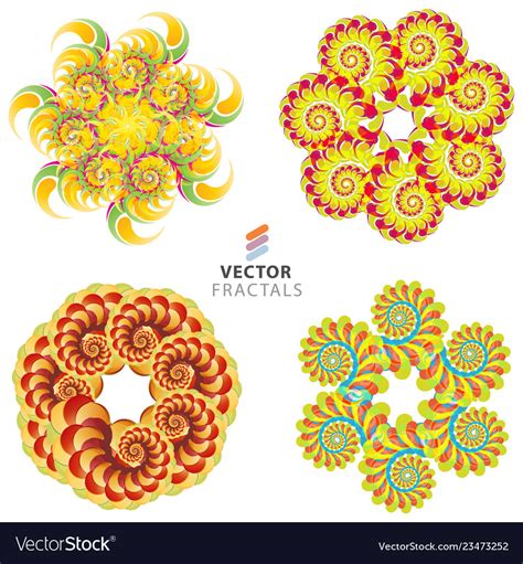 Fractal Set Royalty Free Vector Image Vectorstock
