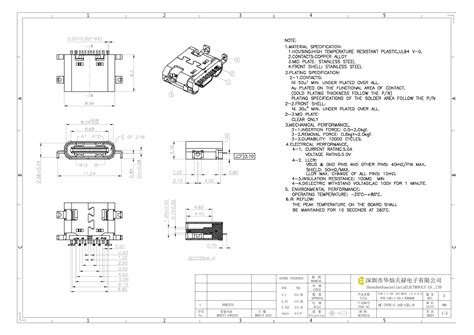 Hc Type C 16p Cb10（hctl华灿天禄）hc Type C 16p Cb10中文资料价格pdf手册 立创电子商城