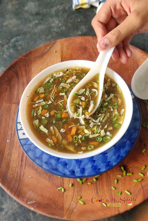 Hot And Sour Soup Recipe Restaurant Style Veg Hot And Sour Soup
