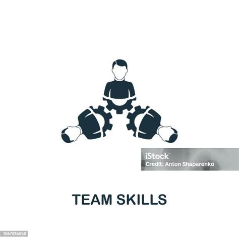 팀 기술 아이콘입니다 팀웍 아이콘 컬렉션에서 프리미엄 스타일 디자인입니다 Ui와 Ux가 픽셀 완벽 한 팀 기술 인쇄 사용